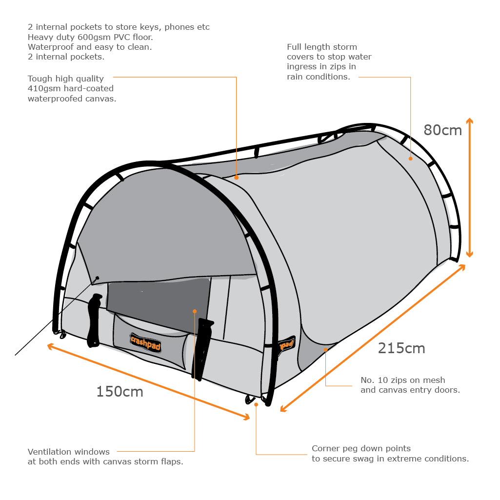 Camping Swags - CRASHPAD